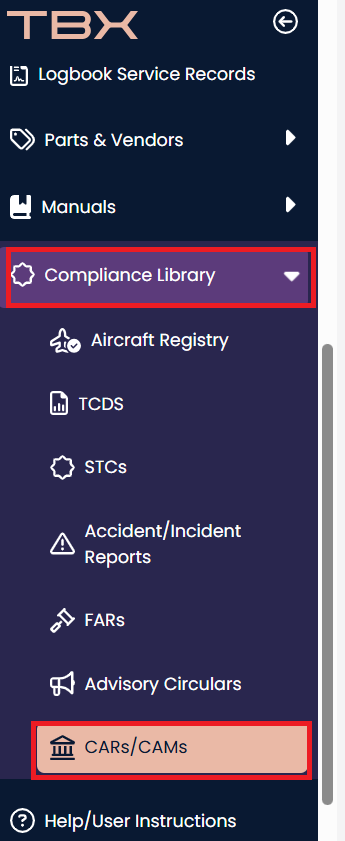 Referencing CARs and CAMs