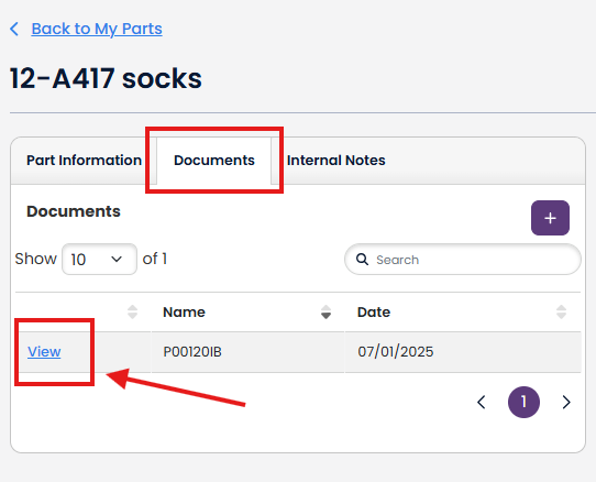 Parts Documents