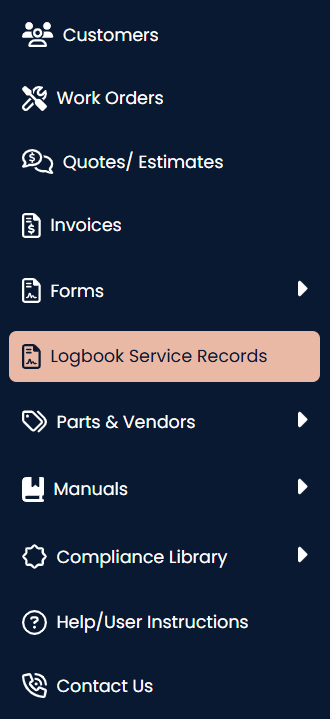 Creating Logbook Service Records (LSRs)