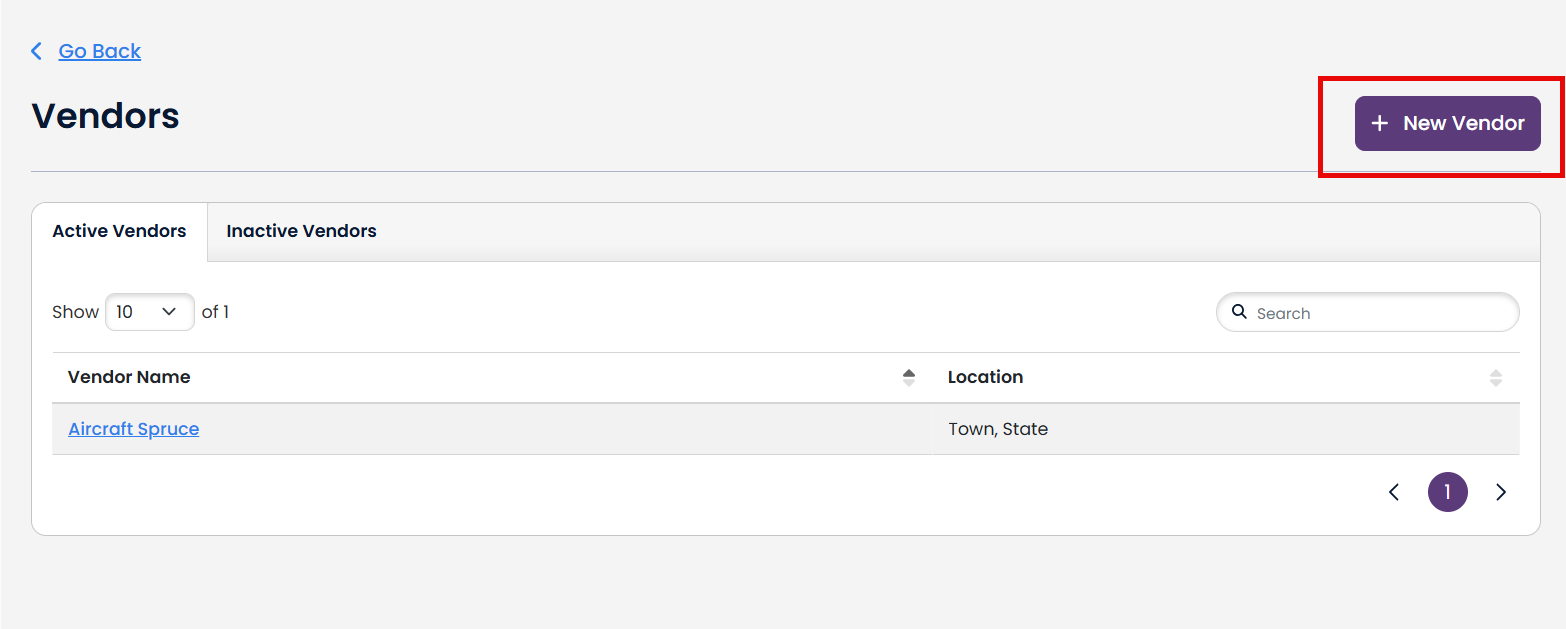 Adding Parts Stock & Vendors