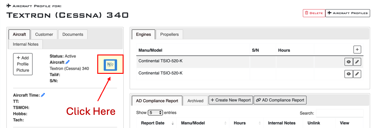 Where to find all FAA-related info for an airframe (ADs, SDs, STCs ...