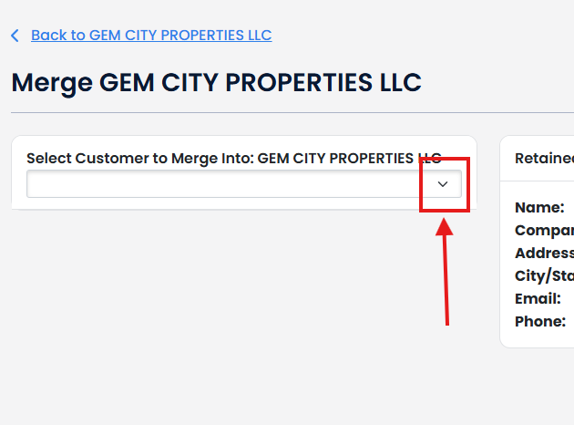 How to merge my customers?